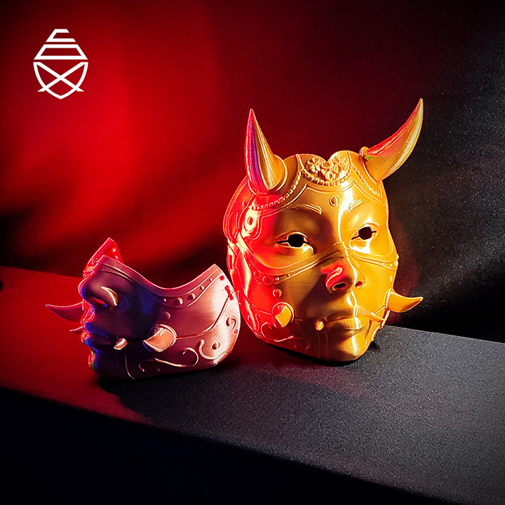 3D Printable Hannya Mask by PipeCox