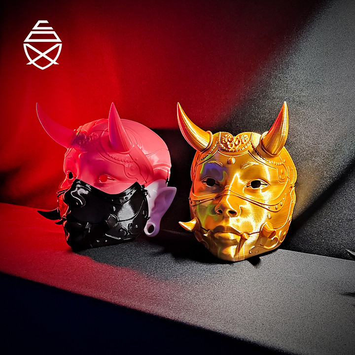 3D Printable Hannya Mask by PipeCox