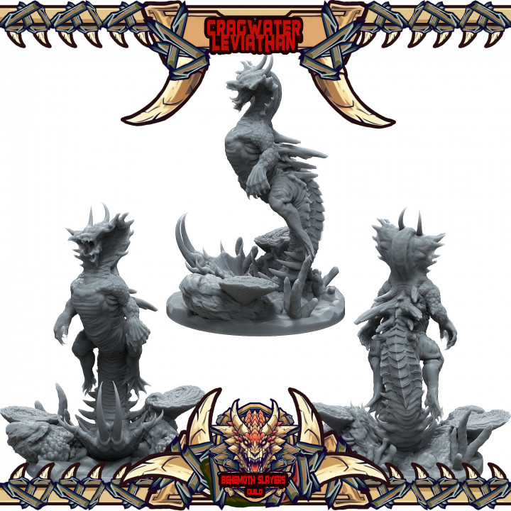 3D Printable Behemoth Slayers Guild: Cragwater Leviathan (JOIN THE $1 ...