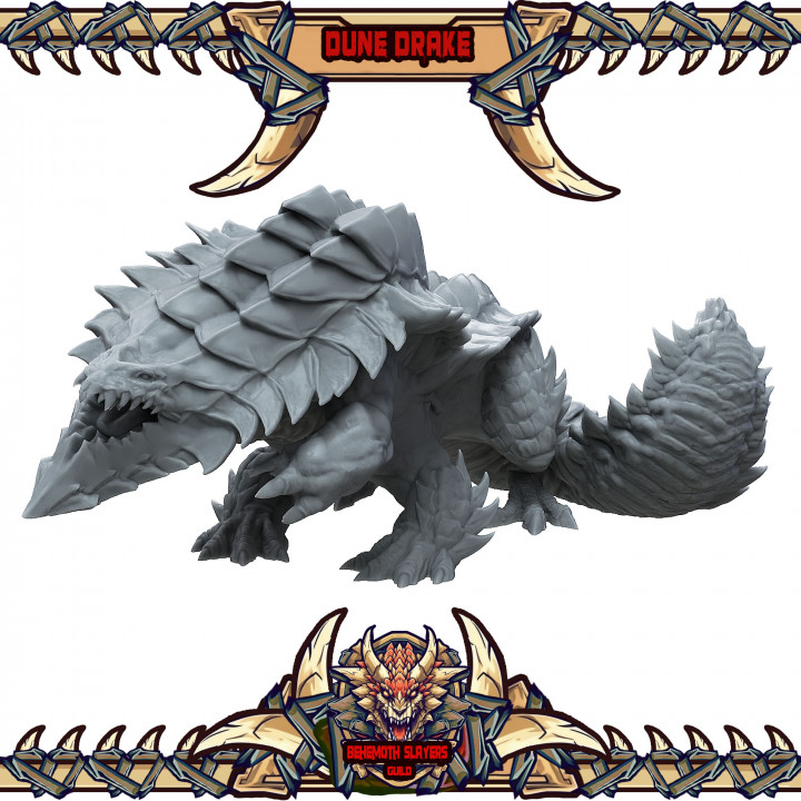 3D Printable Behemoth Slayers Guild: Dune Drake (Join our $1 DARKHEIM ...