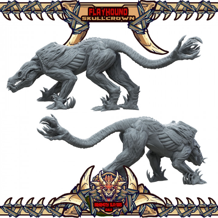 3D Printable Behemoth Slayers Guild: Flay Hound - Skull Crown (Join our ...