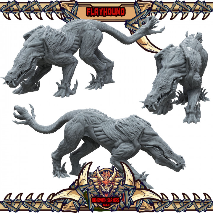 3D Printable Behemoth Slayers Guild: Flay Hound (Join our $1 DARKHEIM ...
