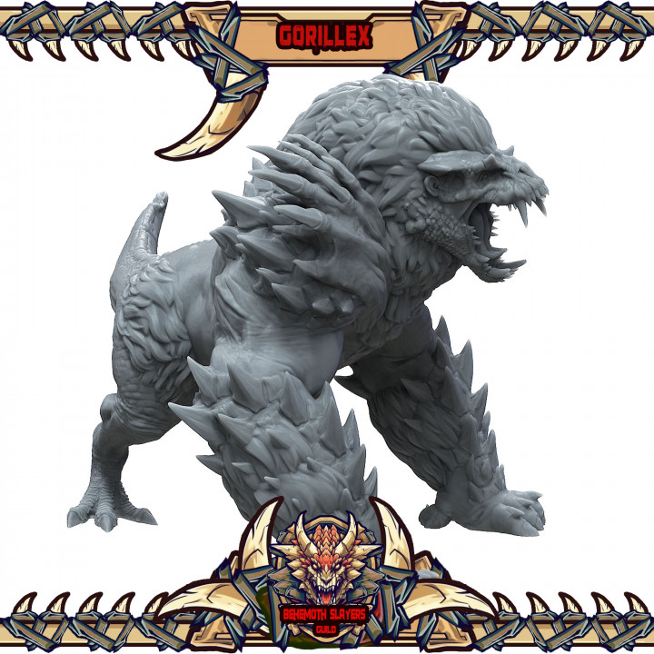 3D Printable Behemoth Slayers Guild: Gorillex (JOIN our $1 TRIBE) by ...