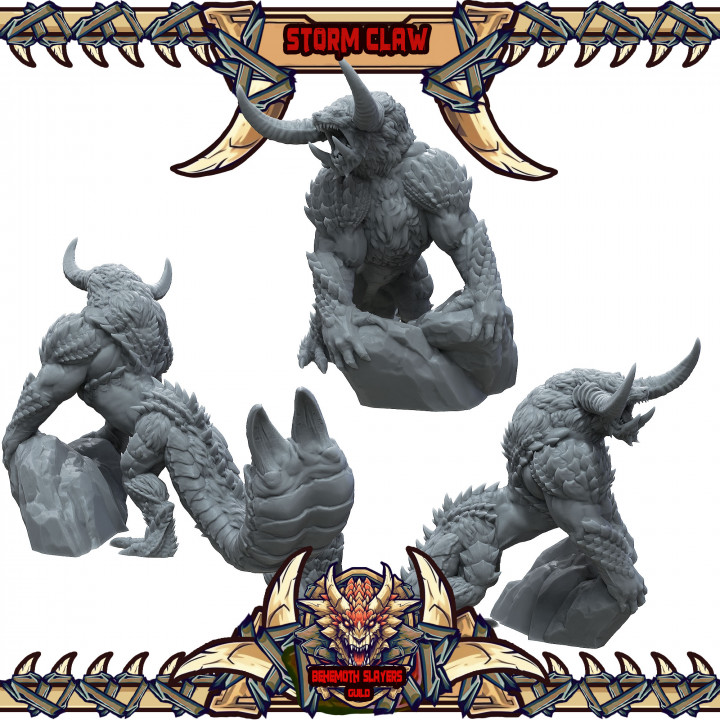 3D Printable Behemoth Slayers Guild: Stormclaw (JOIN our $1 TRIBE) by ...