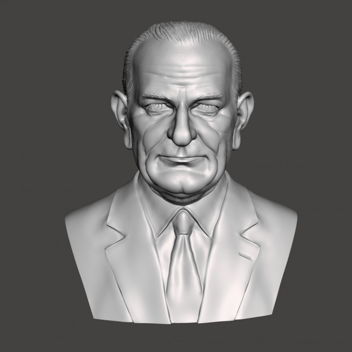 Téléchargement Lyndon B. Johnson - High-Quality STL File for 3D ...