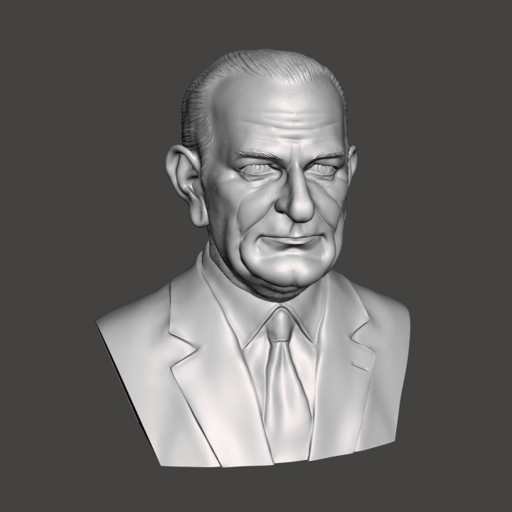 3D Printable Lyndon B. Johnson - High-Quality STL File for 3D Printing ...