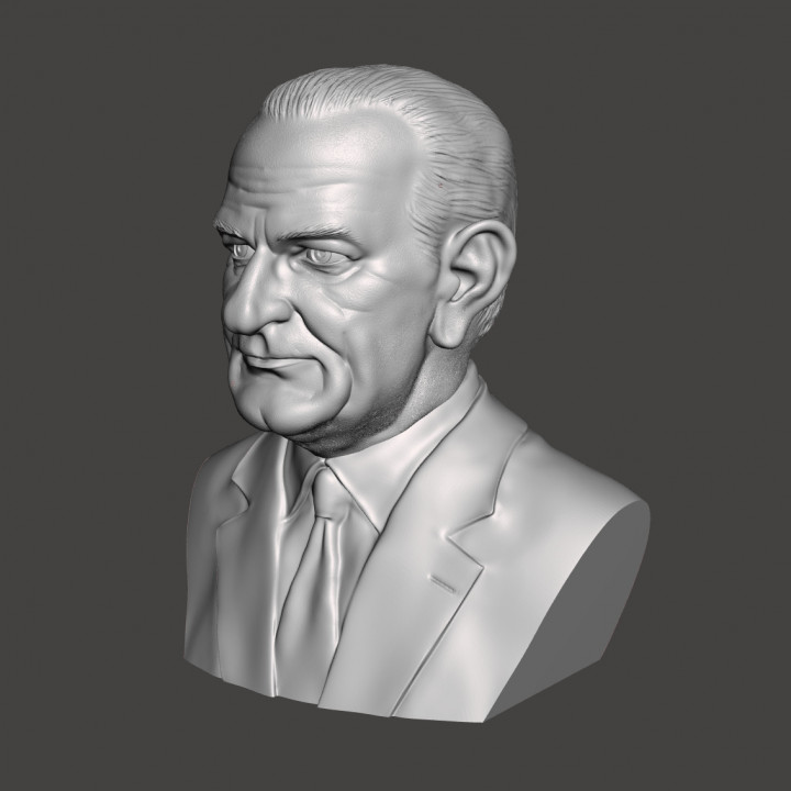 3D Printable Lyndon B. Johnson - High-Quality STL File for 3D Printing ...