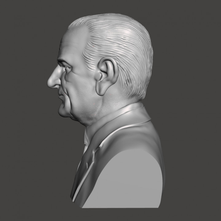 3D Printable Lyndon B. Johnson - High-Quality STL File for 3D Printing ...