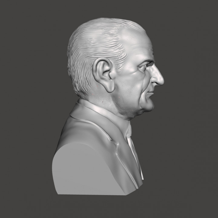 3D Printable Lyndon B. Johnson - High-Quality STL File for 3D Printing ...