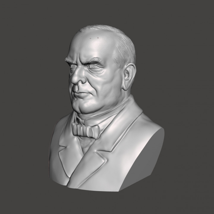 3D Printable William McKinley - High-Quality STL File for 3D Printing ...