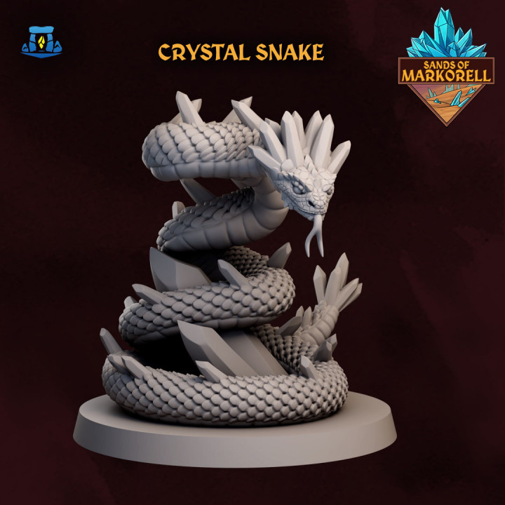 3D Printable Crystal Snakes of Markorell by Wishgate-Studio