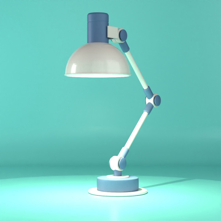 3D Printable minimalist modern lamp by ayten
