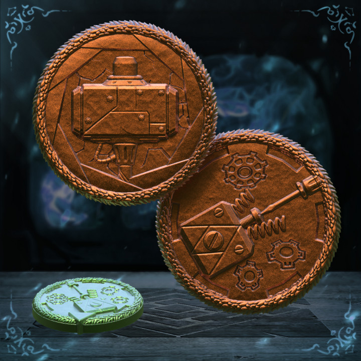 3D Printable ARTIFICER - CHARACTER CLASS TOKENS by Unchained Games