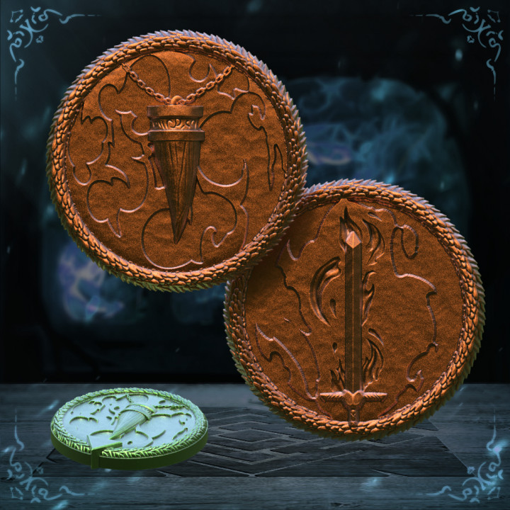 3D Printable BLOOD HUNTER - CHARACTER CLASS TOKENS by Unchained Games