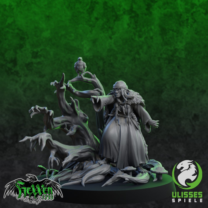 3D Printable HeXXen 1733 - Wood Hag / Waldhexe by Ulisses Spiele