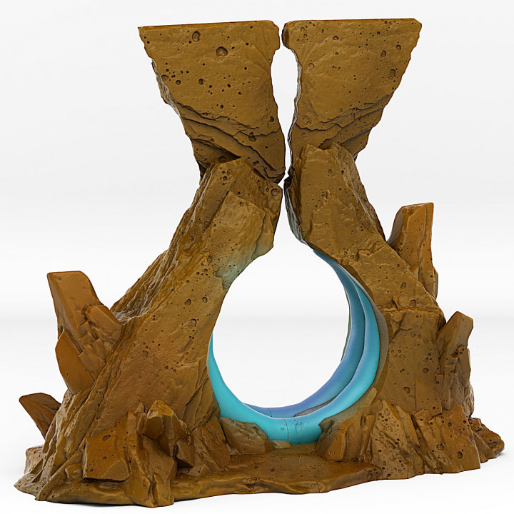 3D Printable SCI-FI ROCK PORTAL by Fantastic Plants And Rocks