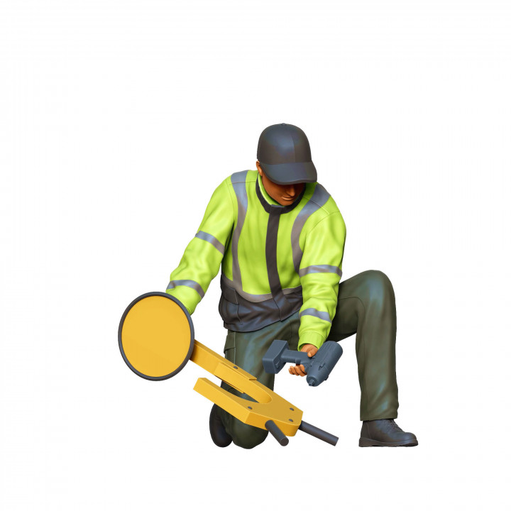 3D Printable N5 Traffic Police lock wheel clamp by 3DP Miniatures