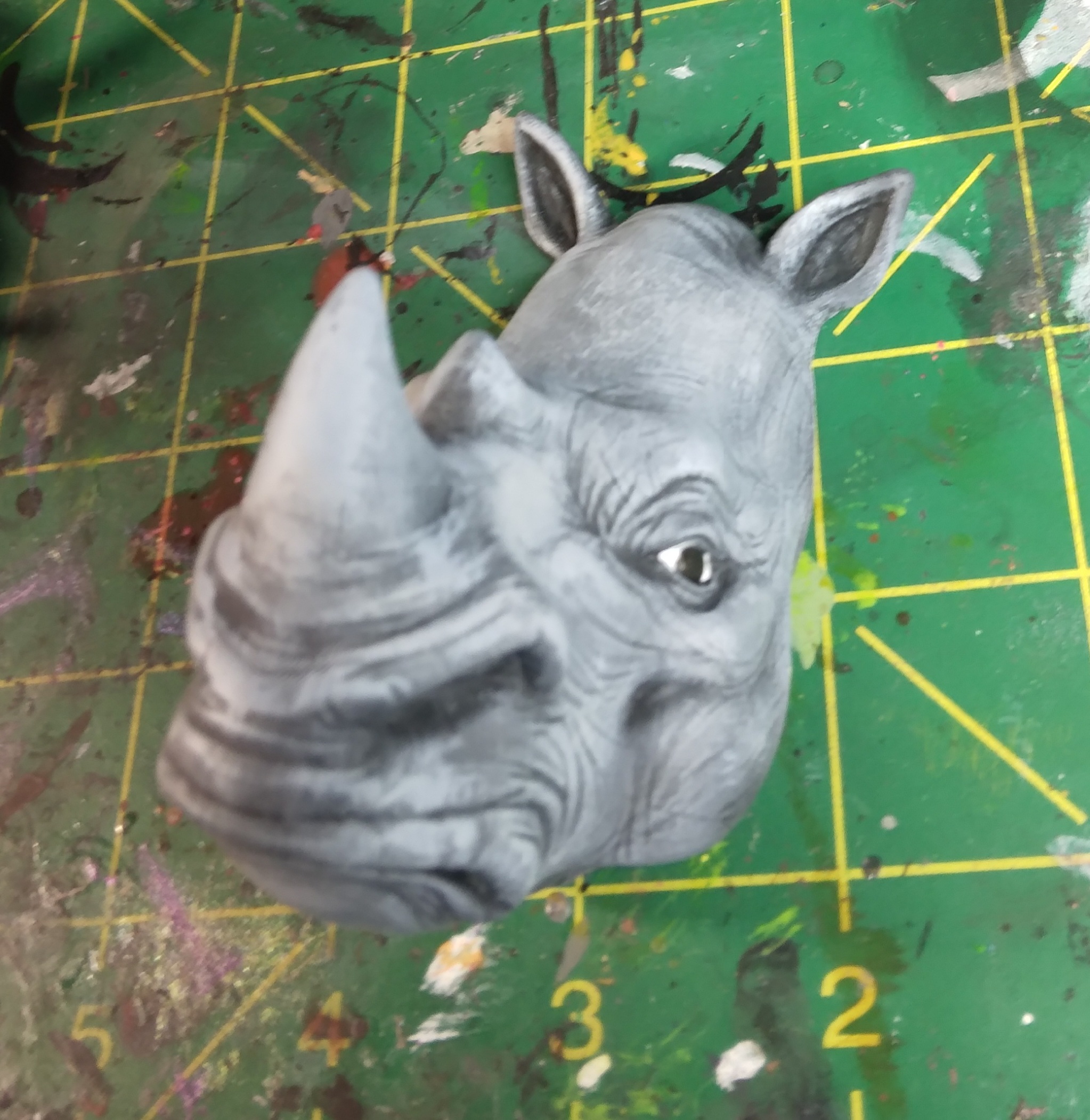 3D Printable Rhino wall hanging by PipeCox