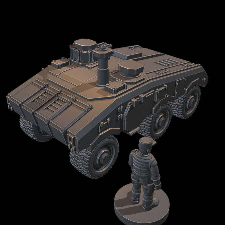 3D Printable 15mm SCI-FI Grand Tactics - CSK240 Recon Buggy ...