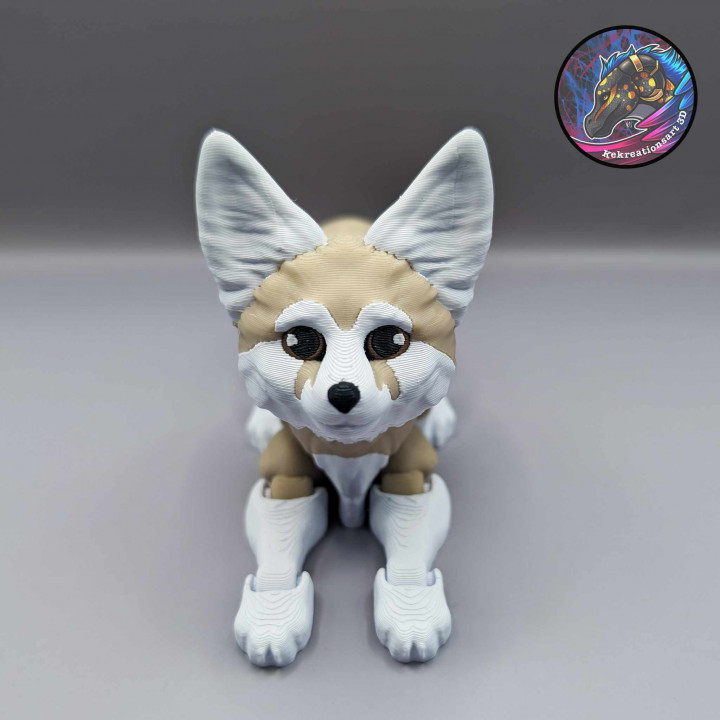 3D Printable Flexi Fennec Fox by Kirsten M