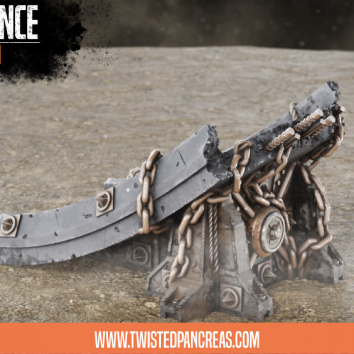 3D Printable Damaged Bridge by Twistedpancreas Games