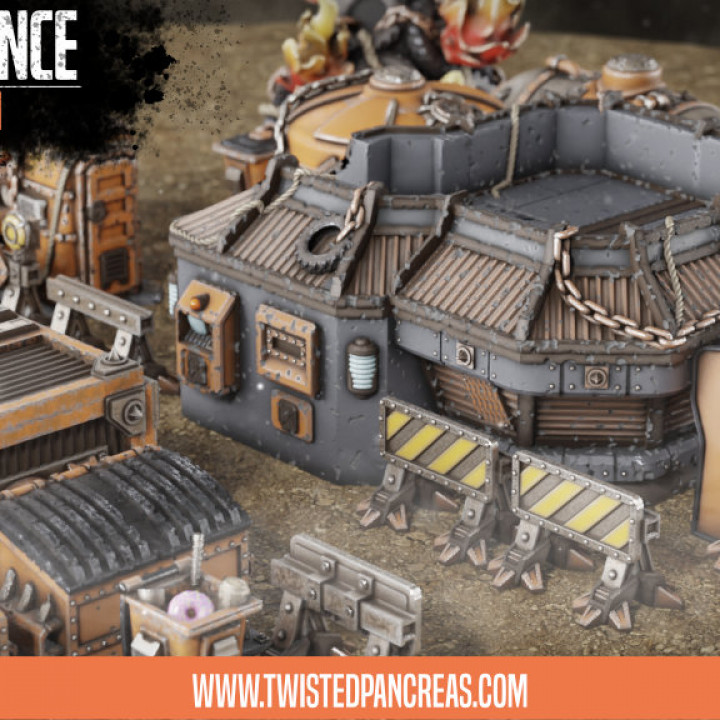 3D Printable Tyre Tower (with fire attachments) by Twistedpancreas Games