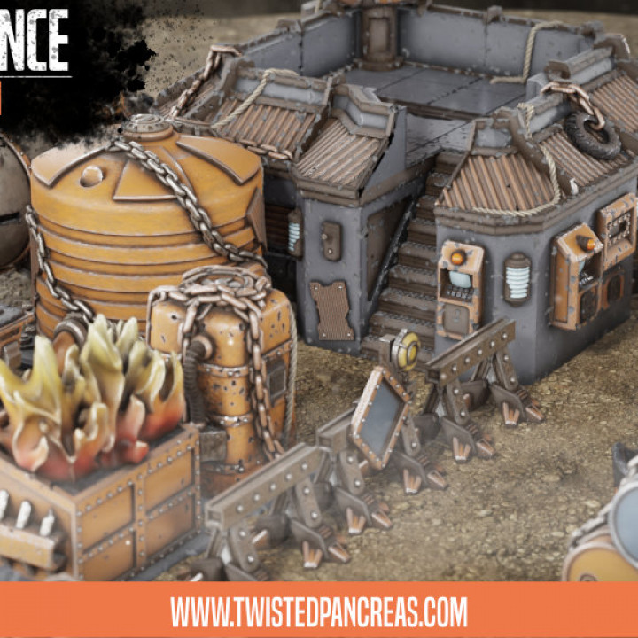 3D Printable Tyre Tower (with fire attachments) by Twistedpancreas Games