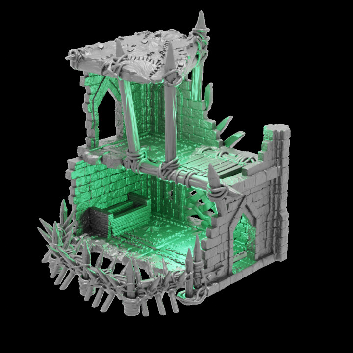 3D Printable Orc Prison ~ Kingdom of Azragor by Conquest Creations