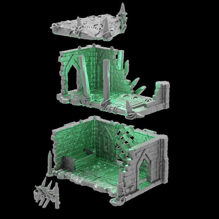 3D Printable Orc Prison ~ Kingdom of Azragor by Conquest Creations