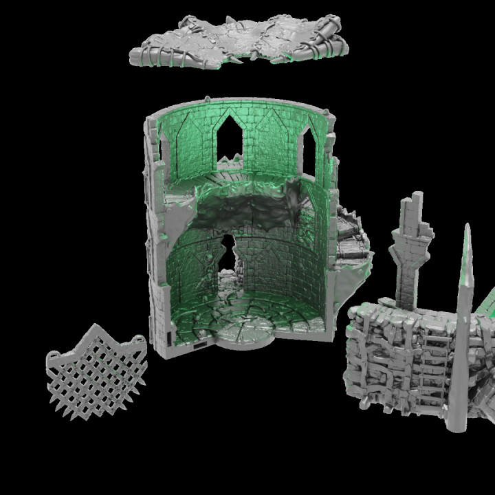 3D Printable Arena ~ Kingdom of Azragor by Conquest Creations
