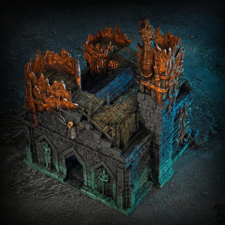 3D Printable Orc Barracks ~ Kingdom of Azragor by Conquest Creations