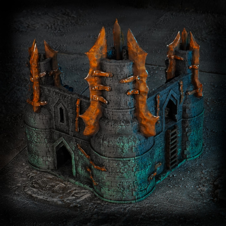 3D Printable Dark Forge ~ Kingdom of Azragor by Conquest Creations