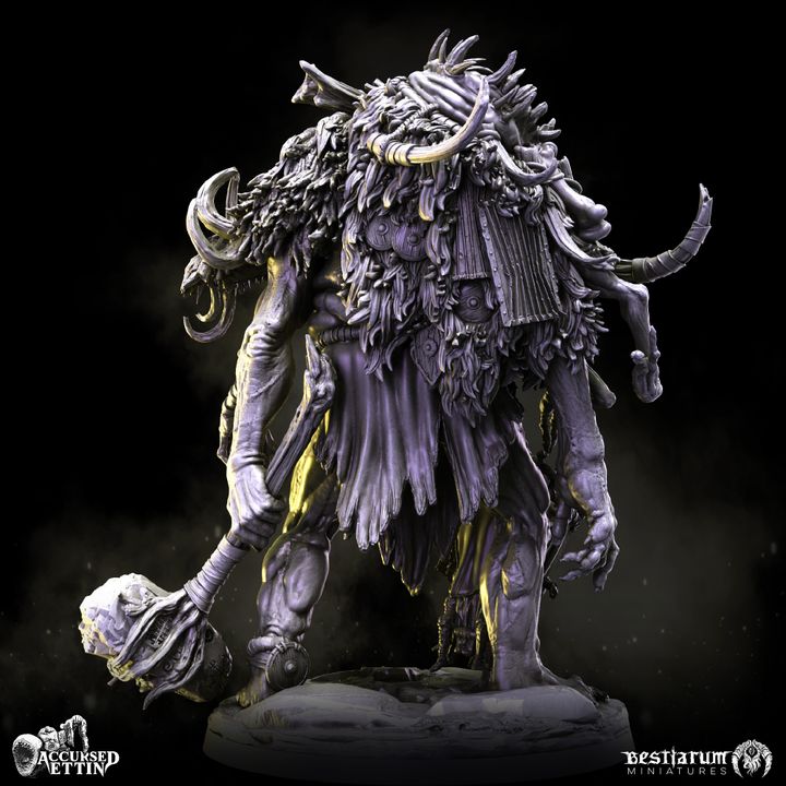 3D Printable Ettin Grandsire | Accursed Ettin | Giant by Bestiarum ...