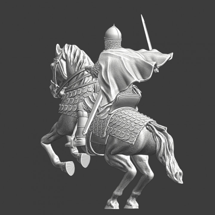 3D Printable Medieval Kievan Lord - Mounted Warrior by Northern ...