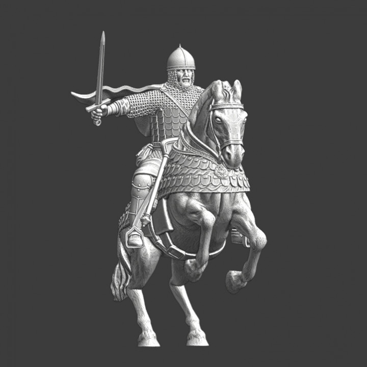 3D Printable Medieval Kievan Lord - Mounted Warrior by Northern ...