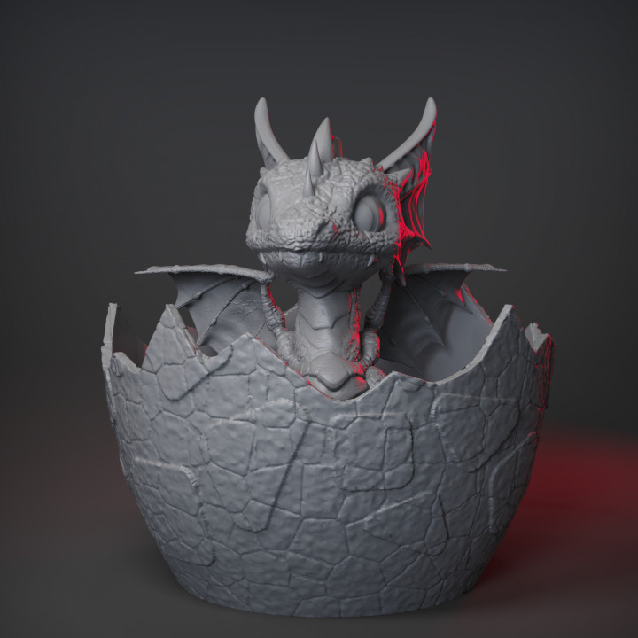 3D Printable Baby Dragon by Castro3D