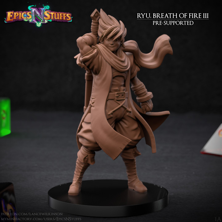 3D Printable Breath of Fire III, Main Cast Bundle, Pre-Supported by ...