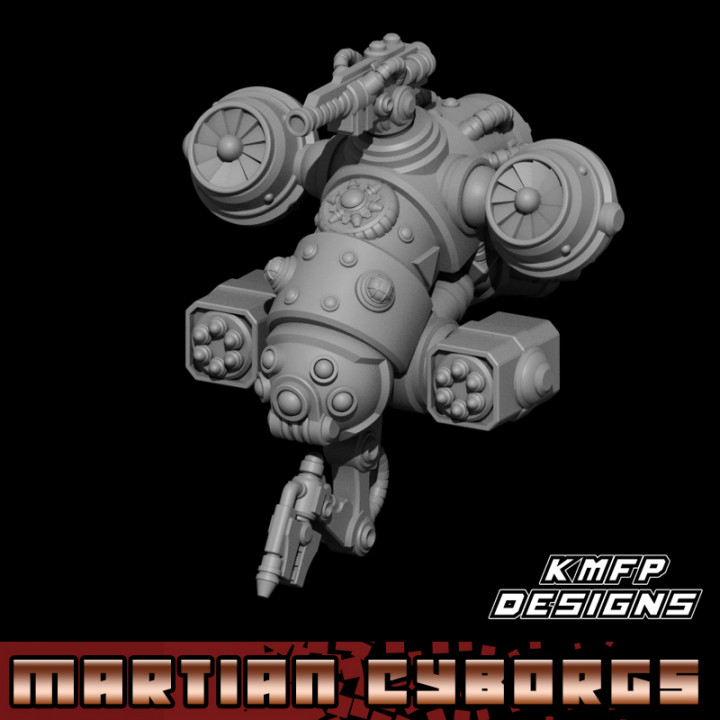 3D Printable Martian Cyborg - Hover Drone v2 by KMFP Designs