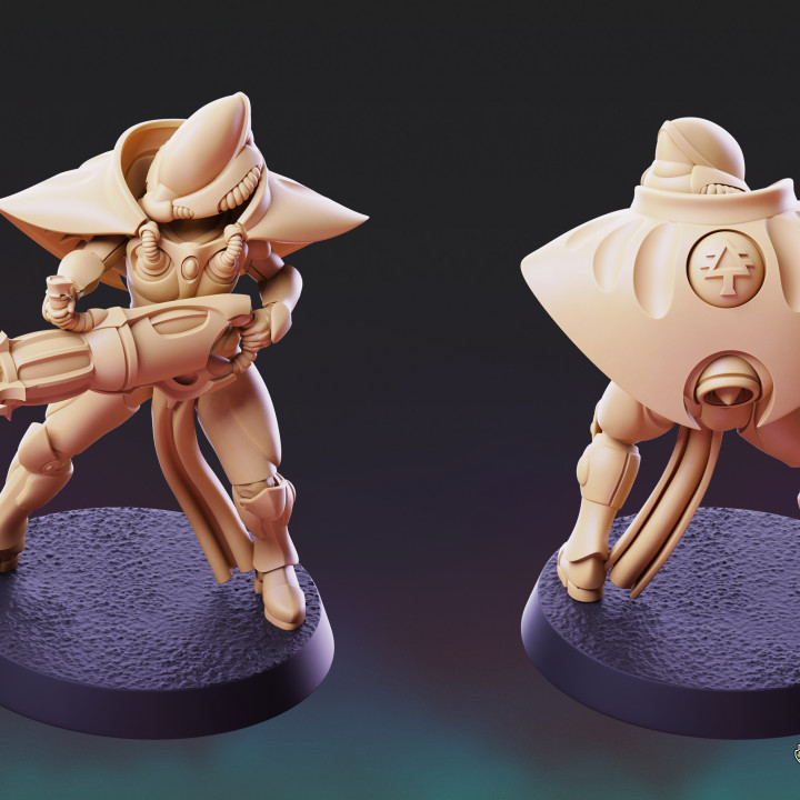 3D Printable Space Elf Void Dancers Male Bundle by PSMiniatures