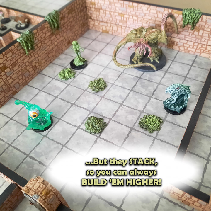 3D Printable Magna-Build DUNGEON WALLS Base Set 1 -Magnetic RPG Terrain ...