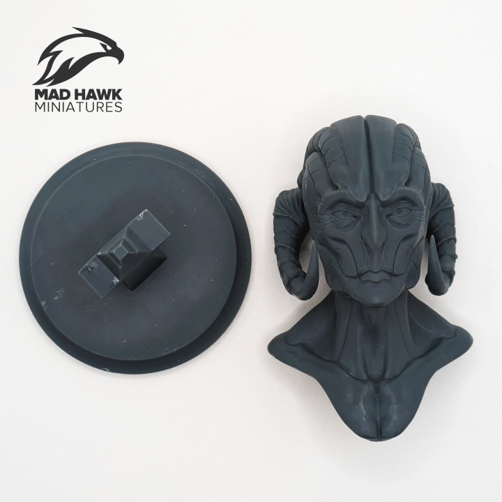 3D Printable Alien Bust by Mad Hawk Miniatures