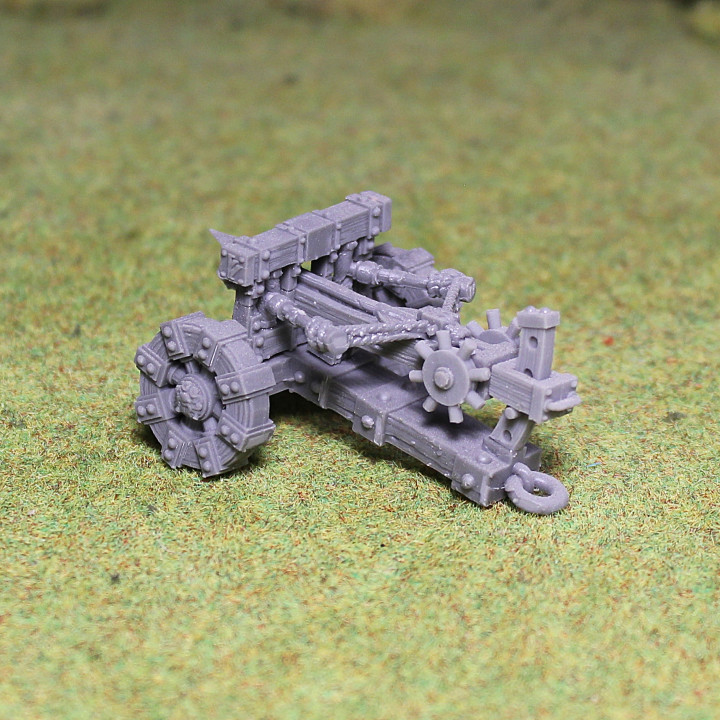 3D Printable Bolt Launcher dwarf by MOMminiatures