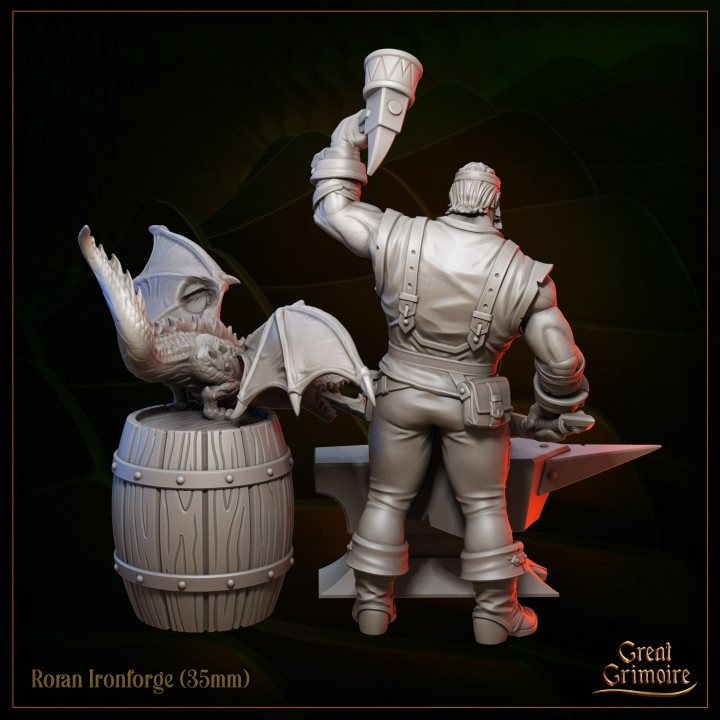 3D Printable Roran Ironforge by Great Grimoire