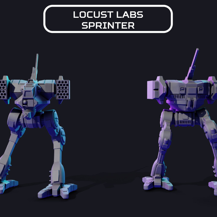 3D Printable 6mm Sprinter by Locust_Labs