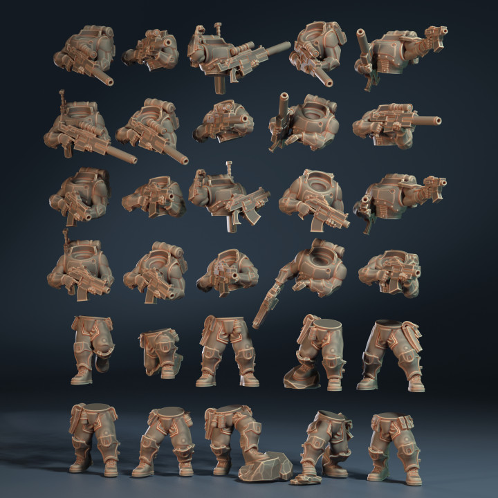 3D Printable Modular Scout Rangers - Presupported by ThatEvilOne