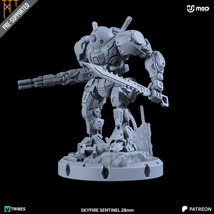 3D Printable Skyfire Sentinel Mech by Moid