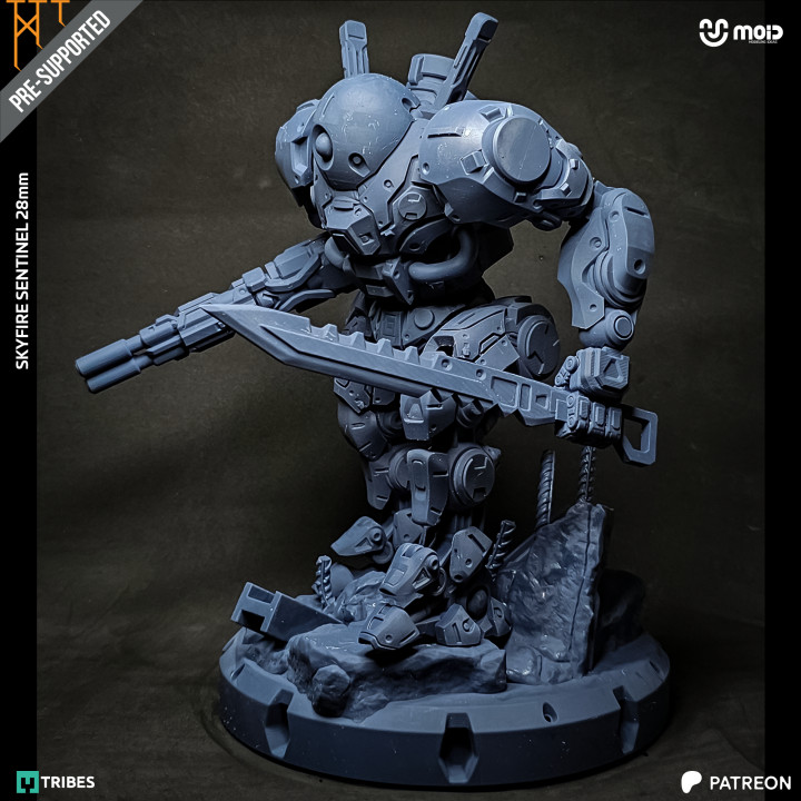 3D Printable Skyfire Sentinel Mech by Moid