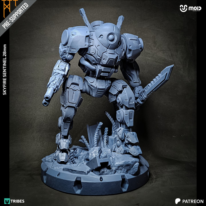 3D Printable Skyfire Sentinel Mech by Moid