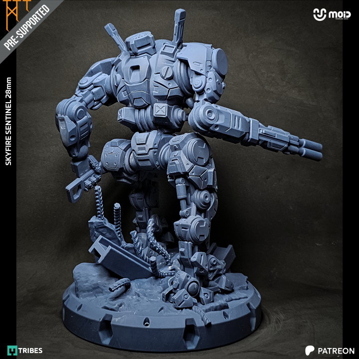 3D Printable Skyfire Sentinel Mech by Moid