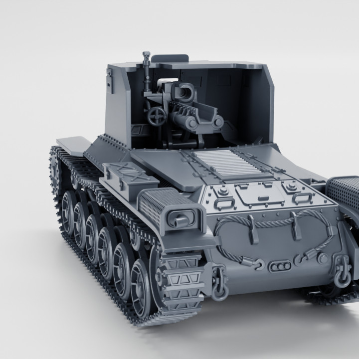 3D Printable Type 1 Ho-Ni I SPG (Japan, WW2) by Wargame3d